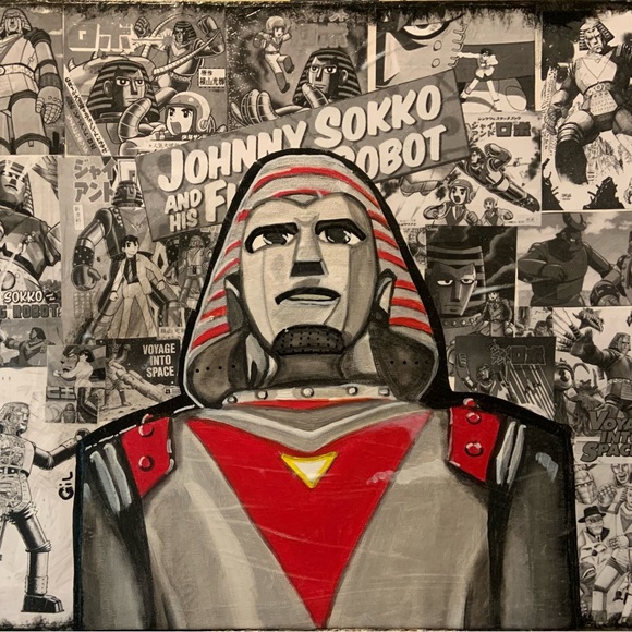 paint by Gil | Art | Johnny Sokko And His Flying Robot Painting | Poshmark